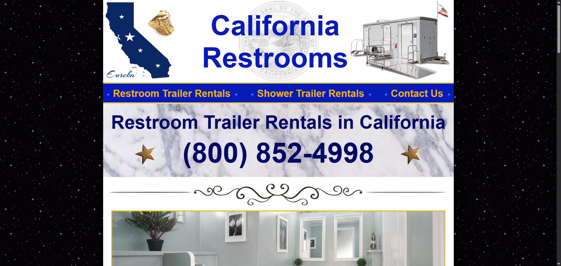 California Restroom Trailer Rentals - AceDir